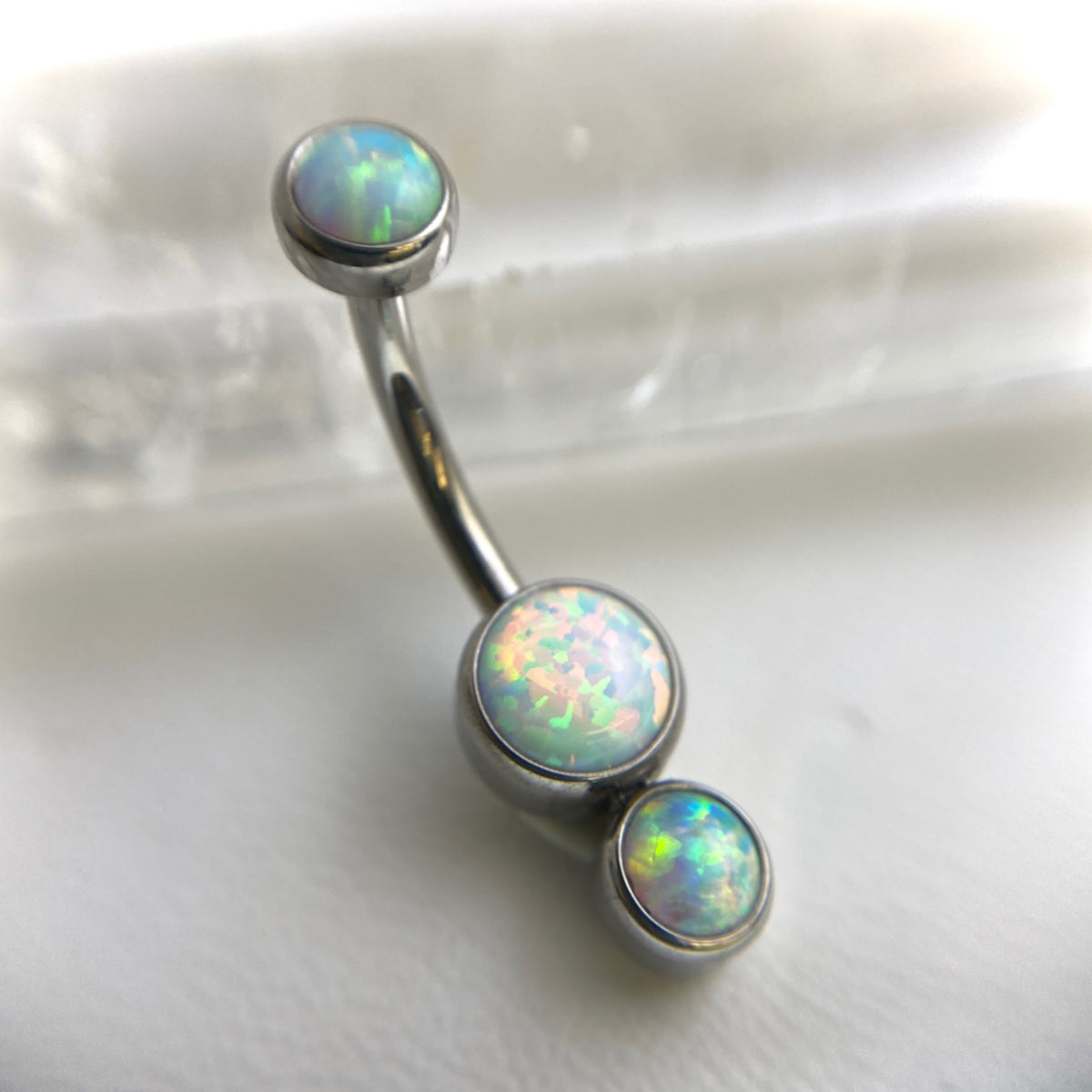 Double Opal Navel – Haven Body Jewelry